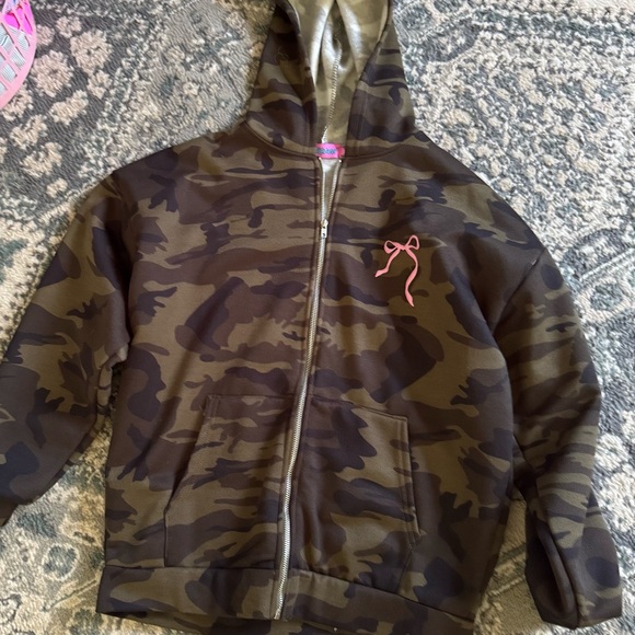 Edikted | Jackets & Coats | Edikted Camouflage Zipup Jacket With Pink ...